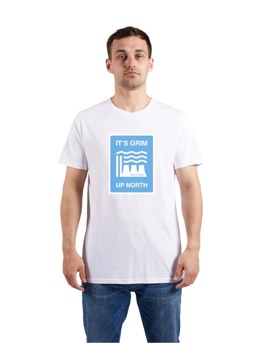 Transalpino Grim Tee - White – Transalpino JLR Ltd