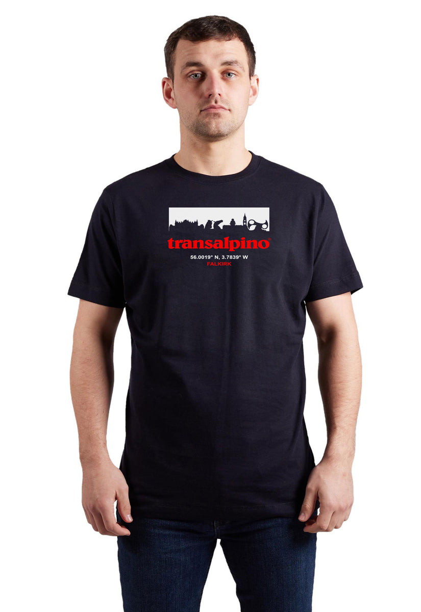Transalpino Falkirk Skyline Tee - Navy