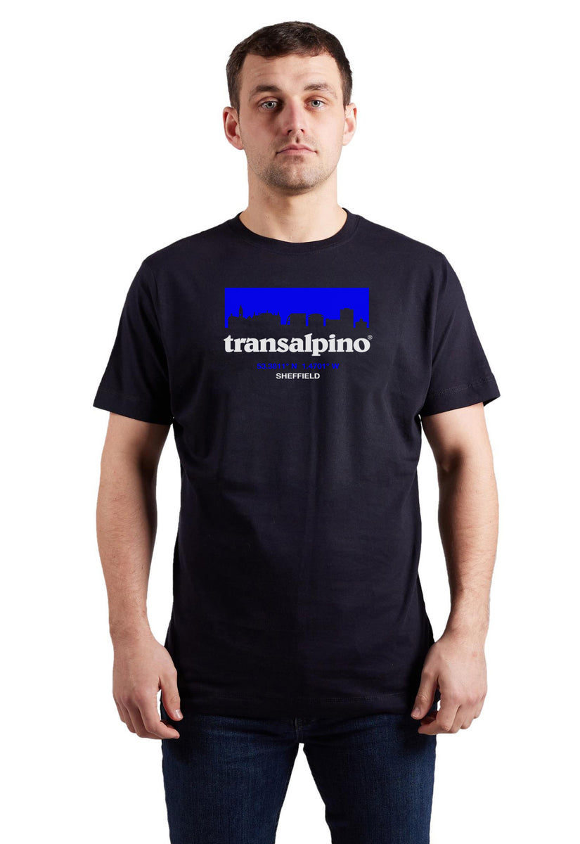 Transalpino Sheffield (Wednesday) Skyline Tee - Navy